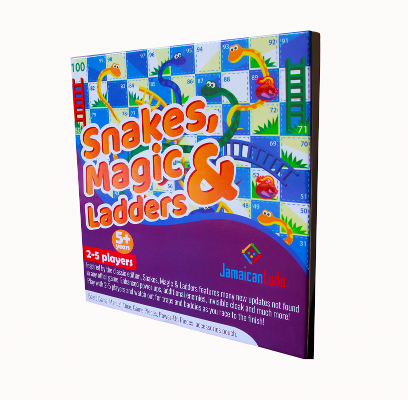 Snakes Magic & Ladders Board Game for Kids Teens and Adults – Jamaican Ludo
